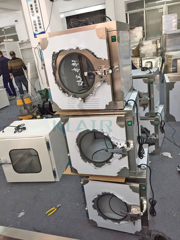 Mechanical Interlock Cleanroom Pass Through Chambers Stainless Steel